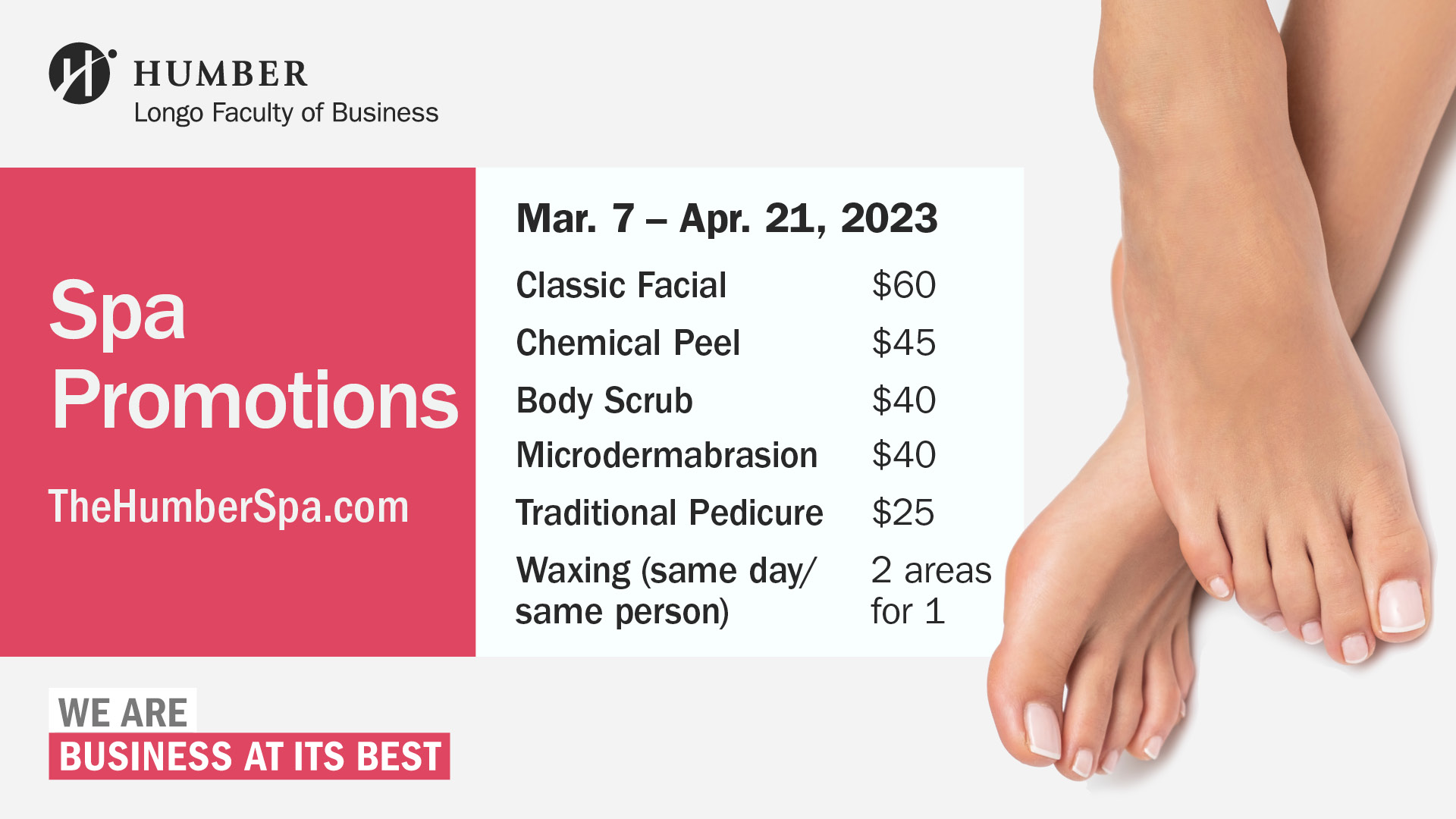 Welcome Spring at The Humber Spa | Humber Communiqué